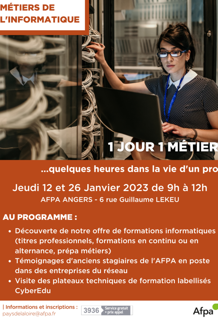 Découvrir les métiers de l'informatique "1 jour 1 métier" - Mission locale